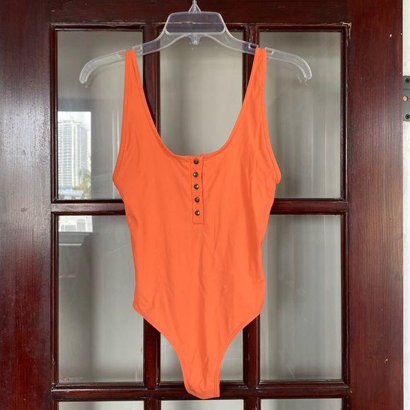 Zara | Swim | Zara Orange Onepiece Bathing Suit | Poshmark